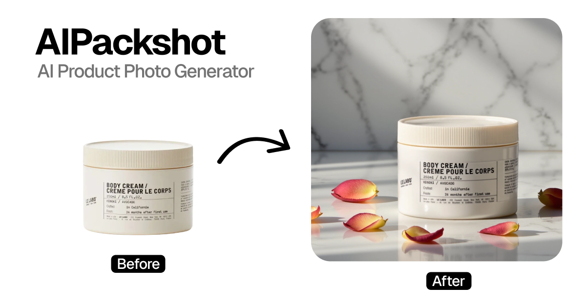 AI Product Photo Generator | AI Packshot